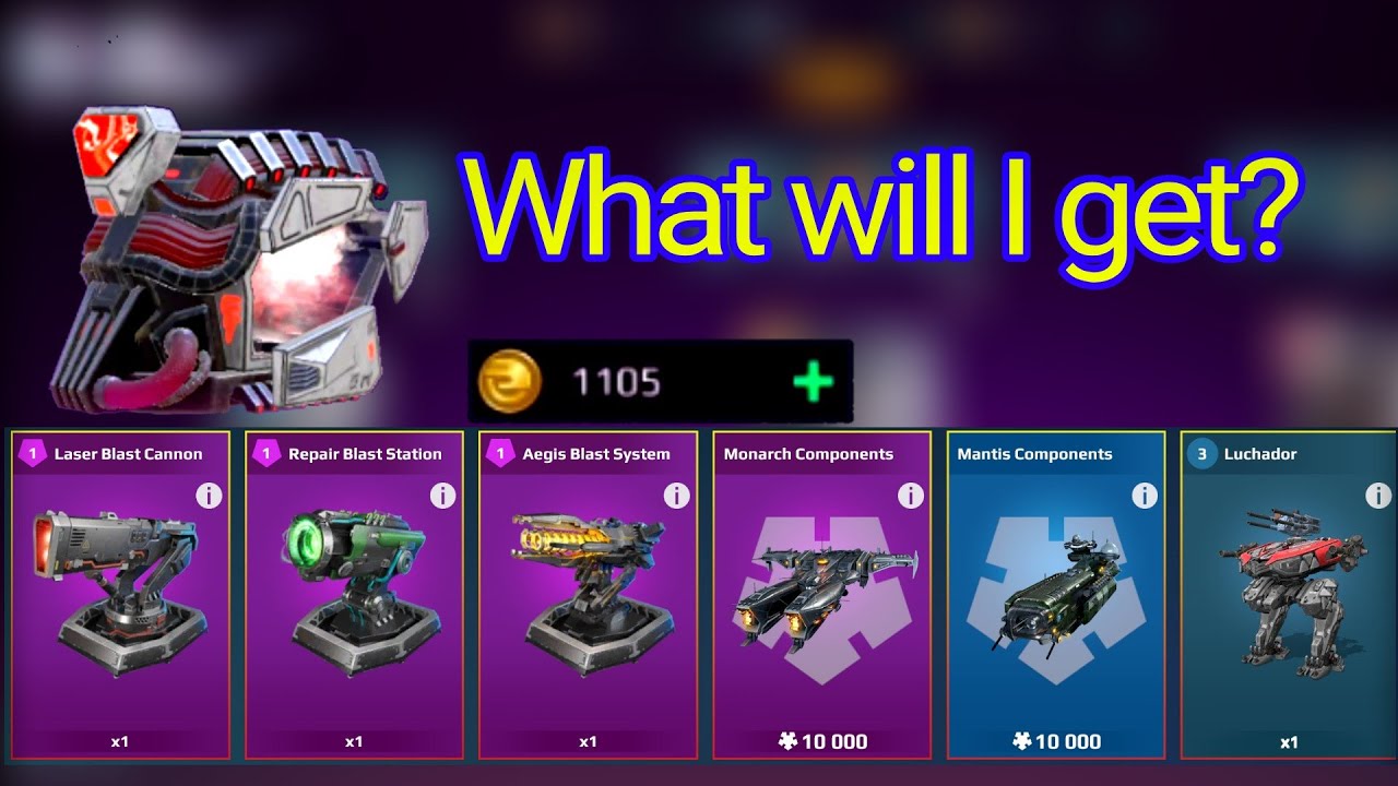 War robots box 1k box opening - YouTube