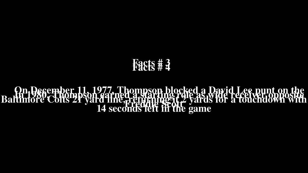 Leonard Thompson (American football) Top # 6 Facts - YouTube