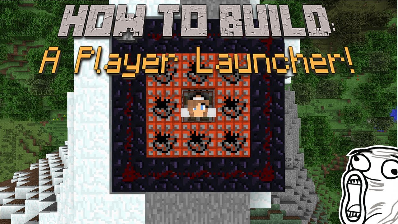 Minecraft Tutorial: How to build a Player Launcher! - YouTube