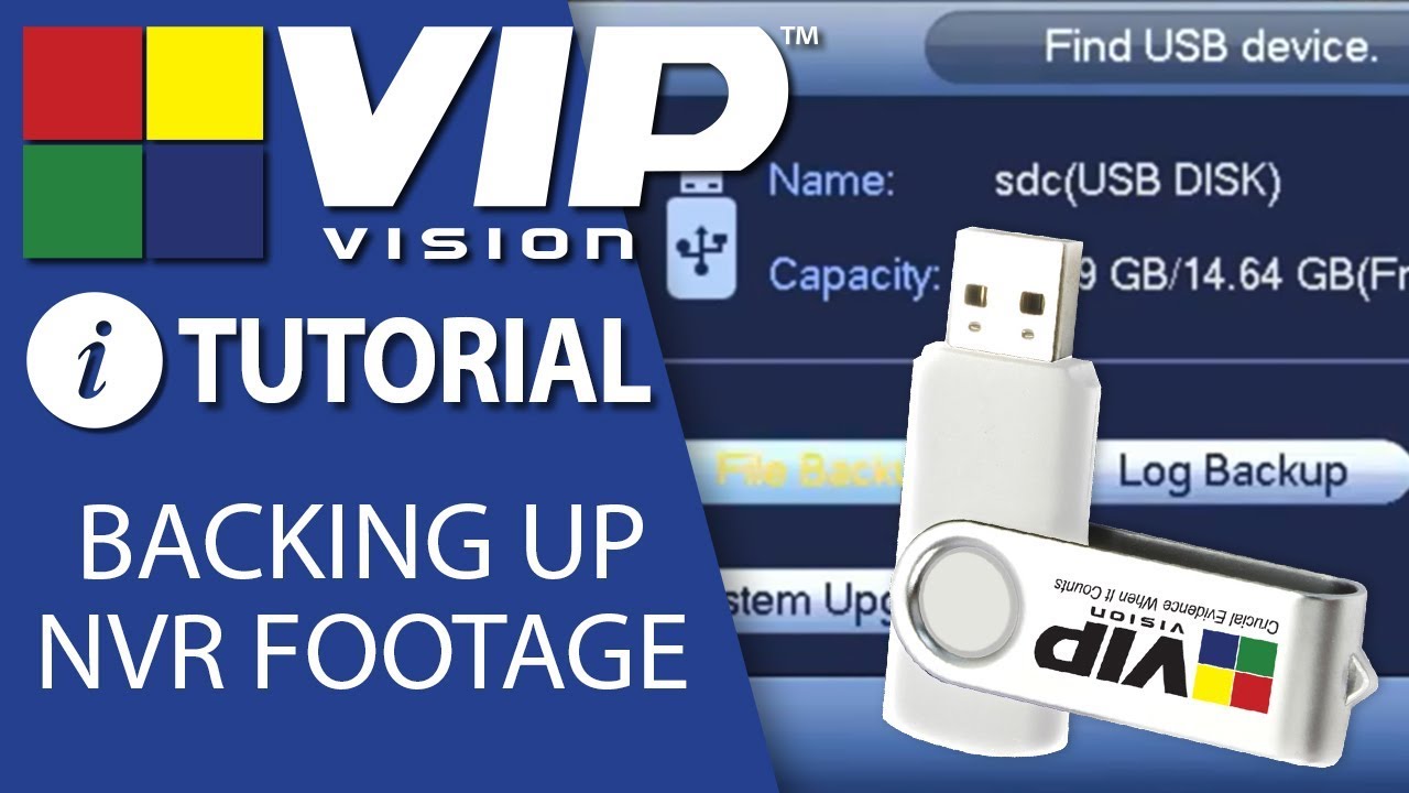 VIP Vision Tutorials: Locating and backing up footage from an NVR - YouTube