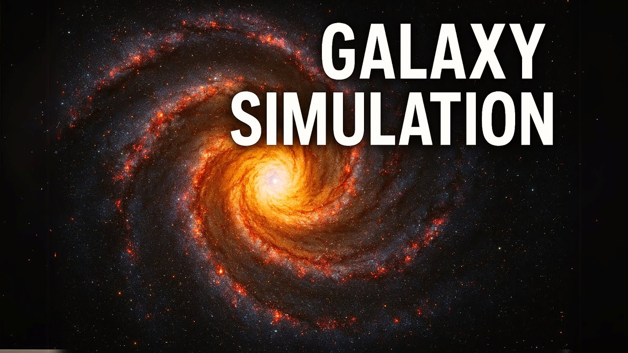 3-D Galaxy N-Body Simulation in 4K | 250K Stars with Gas & Dust around Black Hole | 3 Arms - YouTube