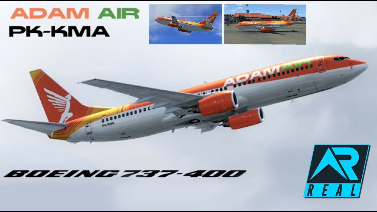 REAL FLIGHT SIMULATOR : Jatuhnya Pesawat Adam Air. - YouTube