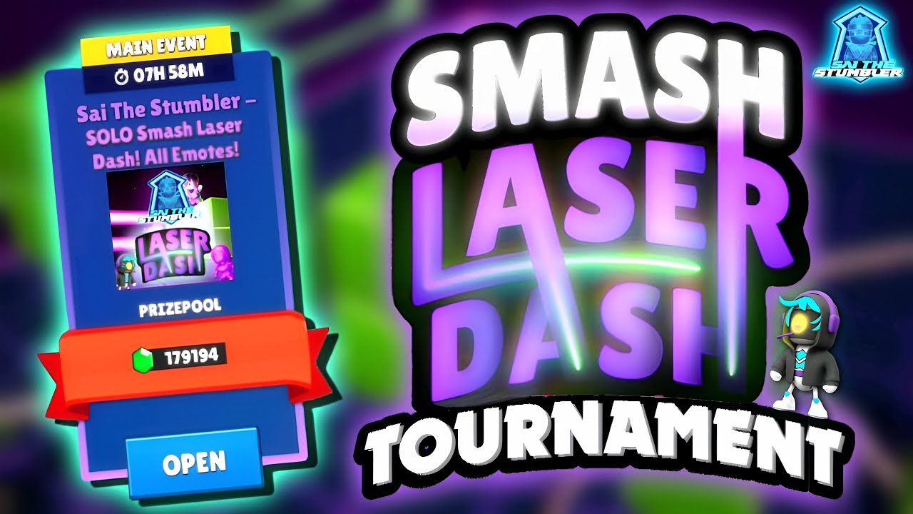 Stumble Guys SAI THE STUMBLER - SMASH LASER DASH TOURNAMENT LIVE 5x ...