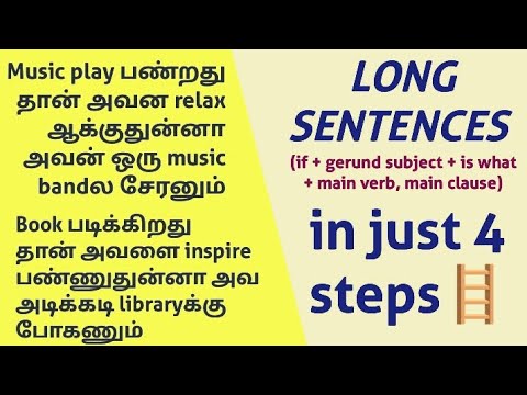 4 steps easy method to frame long sentences in English | Easy spoken ...
