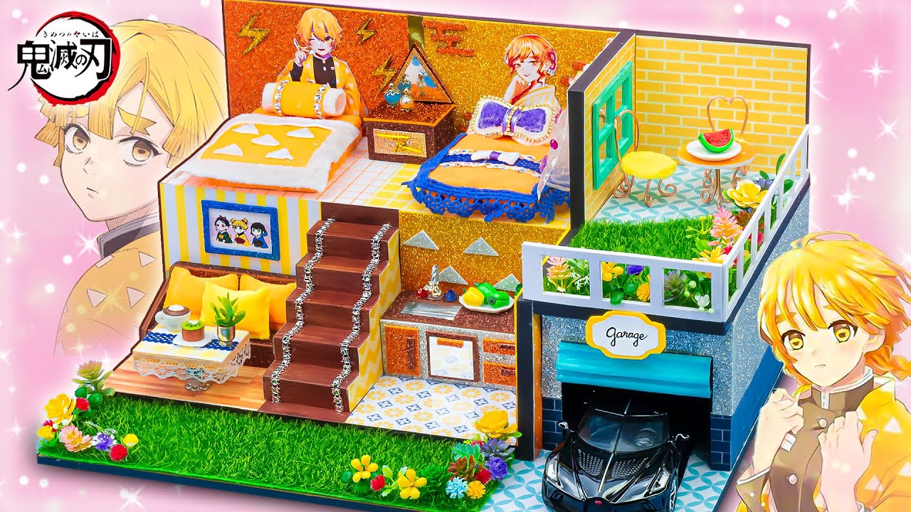 Making Demon Slayer House [Female x Male] Agatsuma Zenitsu | DIY ...
