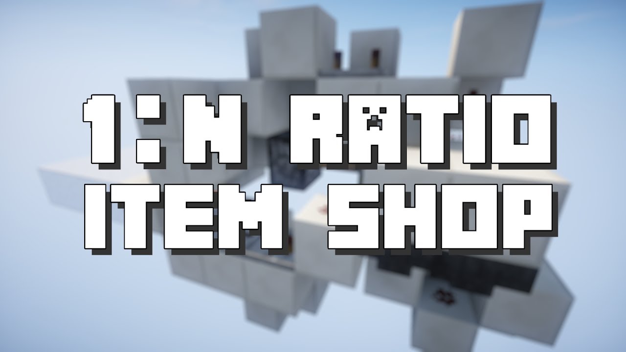 Minecraft: 1:n Ratio Item Shop [Tutorial] - YouTube