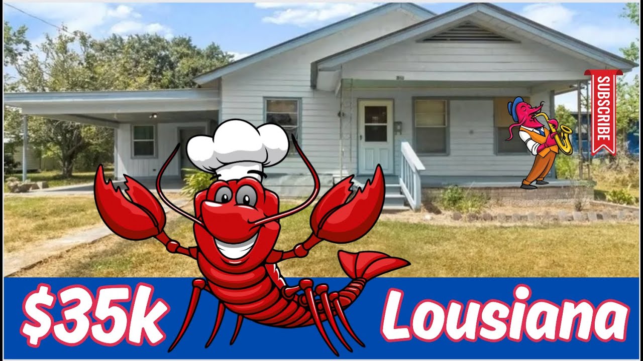 $35k Houses in Louisiana, Crawfish capital 😊 - YouTube