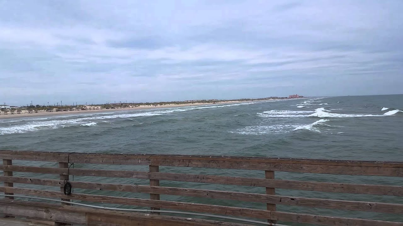 Bob Hall Pier Beach and Surf Report 12/11/2014 - YouTube