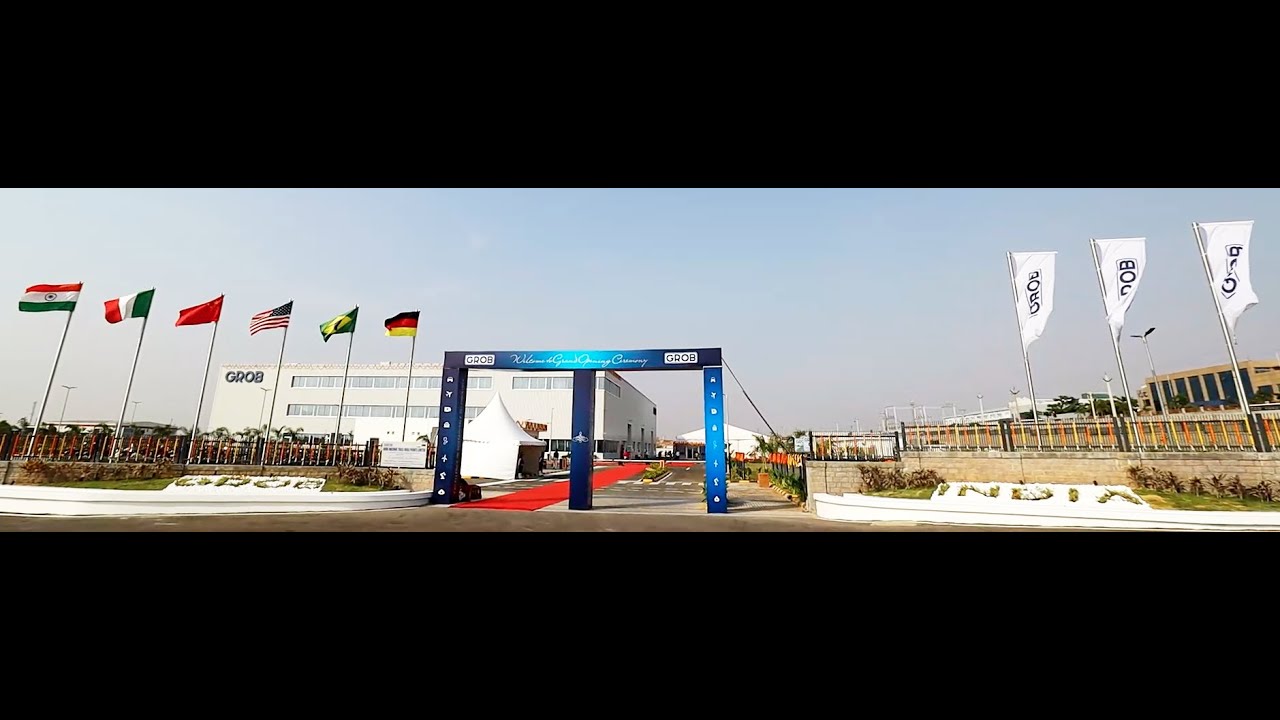 GROB Machine Tools India - Production Facility Opening - YouTube