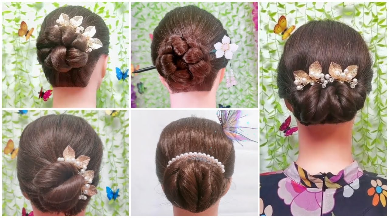 Amazing BUN Hairstyles For College & Work | Easy Bun Hairstyles You Can ...