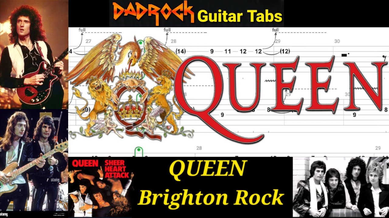 Brighton Rock - QUEEN - Guitar + Bass TABS Lesson - YouTube