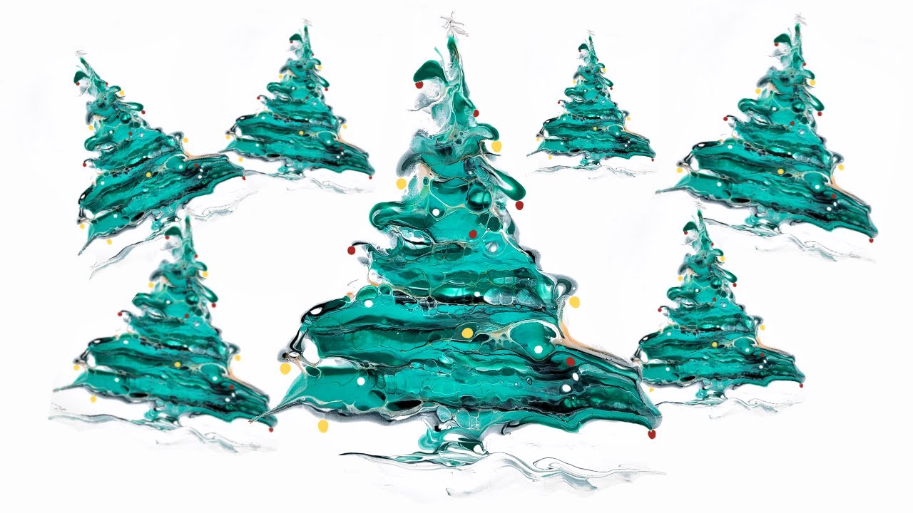 The MAGIC of Christmas! : Abstract Art - Painting Tutorial - Art ...