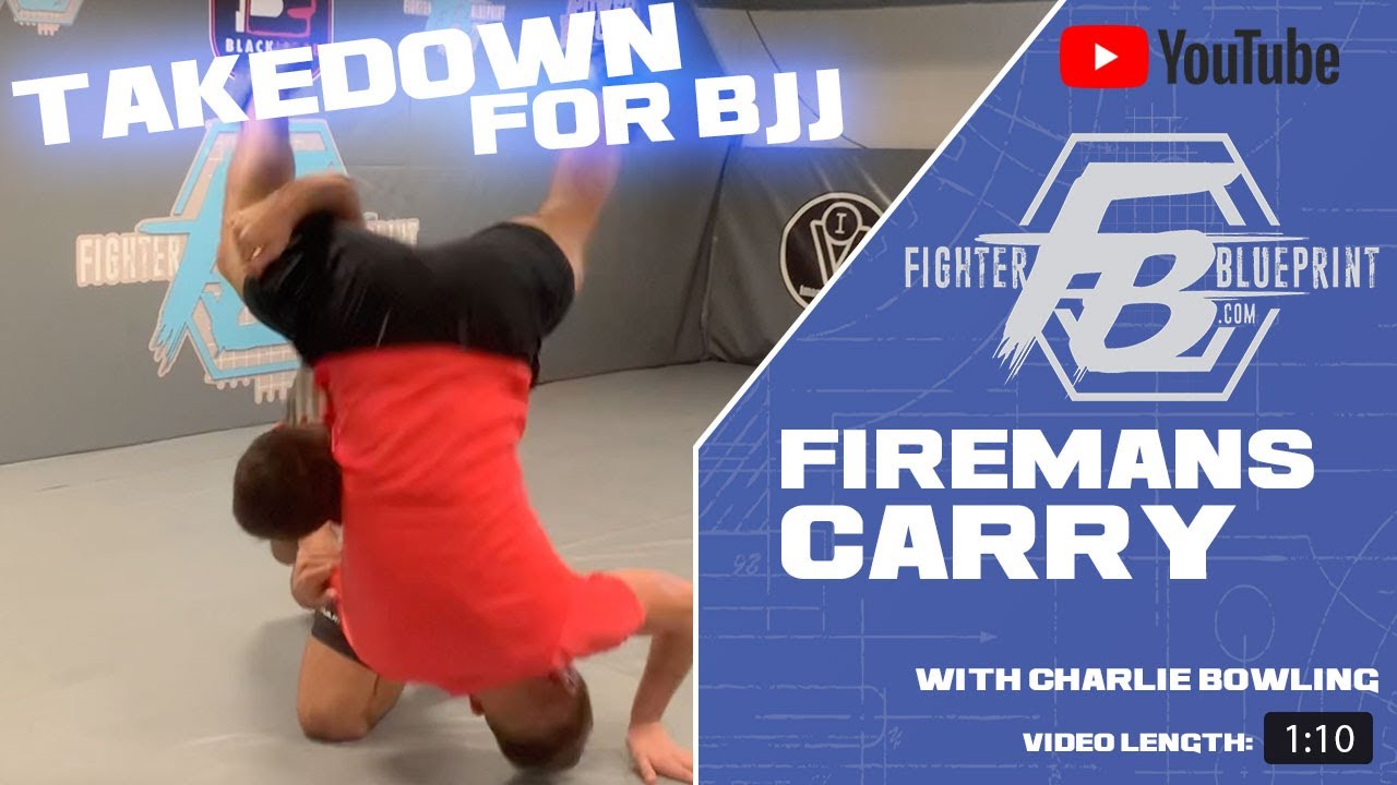 Firemans carry takedown with Wrestling champion Charlie Bowling - YouTube