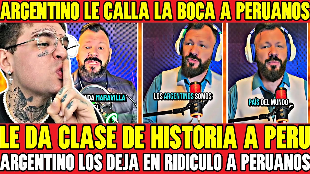 ARGENTINO LE CALLA LA BOCA A PERUANOS QUE HABLAN MAL DE MEXICO - YouTube