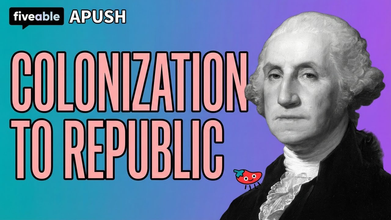 APUSH - Units 1-3 Review: Colonization to Early Republic - YouTube