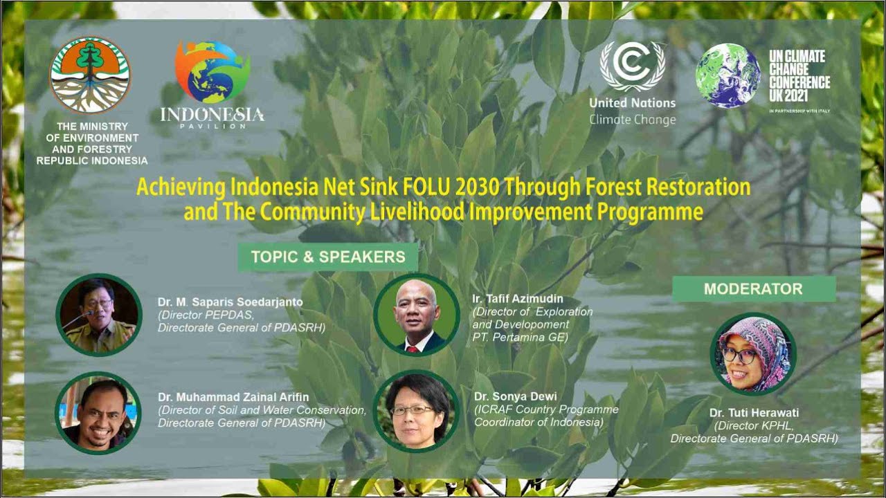 Achieving Indonesia Net SINK FOLU 2030 &Recovering National Economic ...