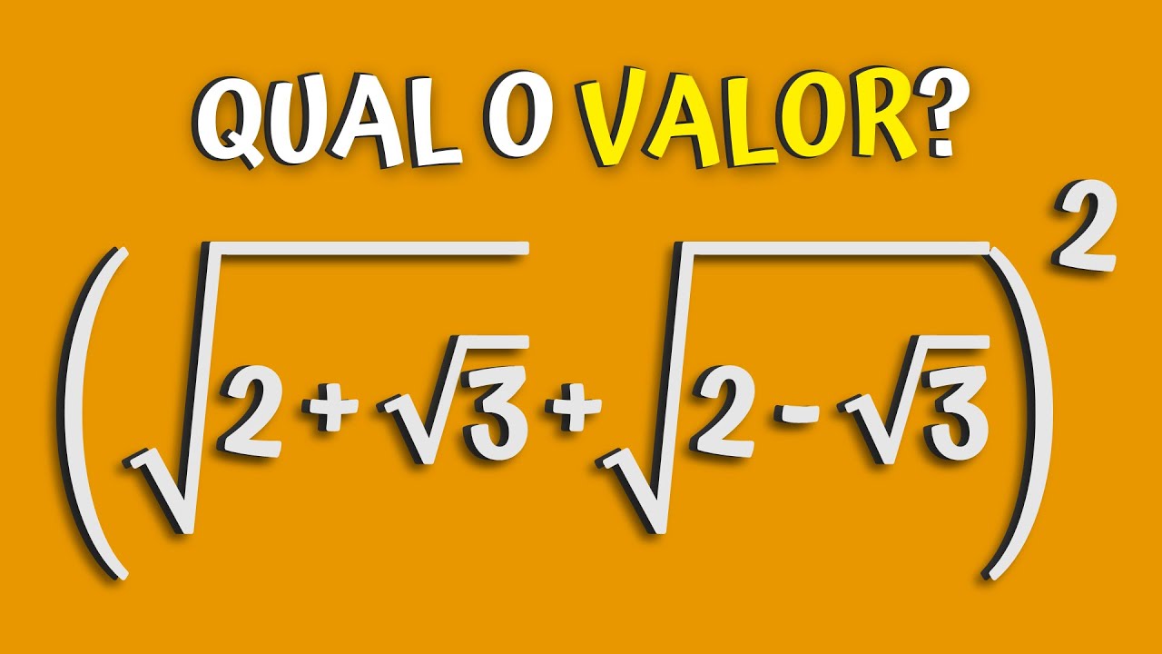 Quadrado da Soma de Raízes (COM RAÍZ DENTRO DE OUTRA RAÍZ) - YouTube