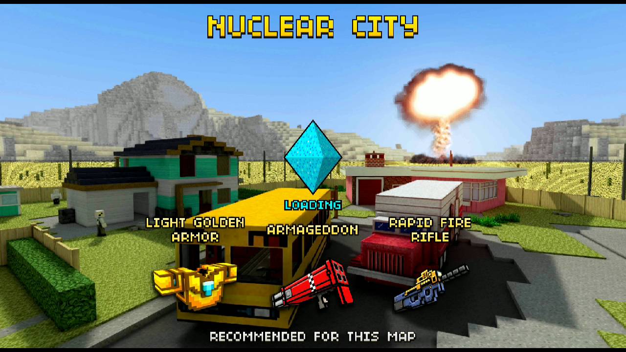 Pixel gun nuclear city - YouTube