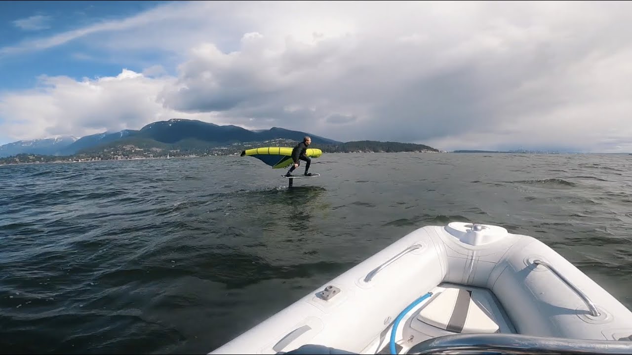 Boat Adventure - Winging and Kiting Open Ocean - YouTube