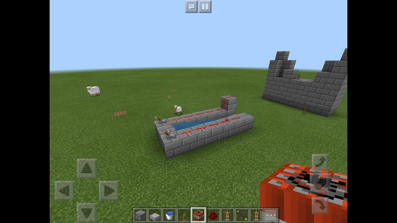 How to build a tnt cannon in Minecraft pe - YouTube
