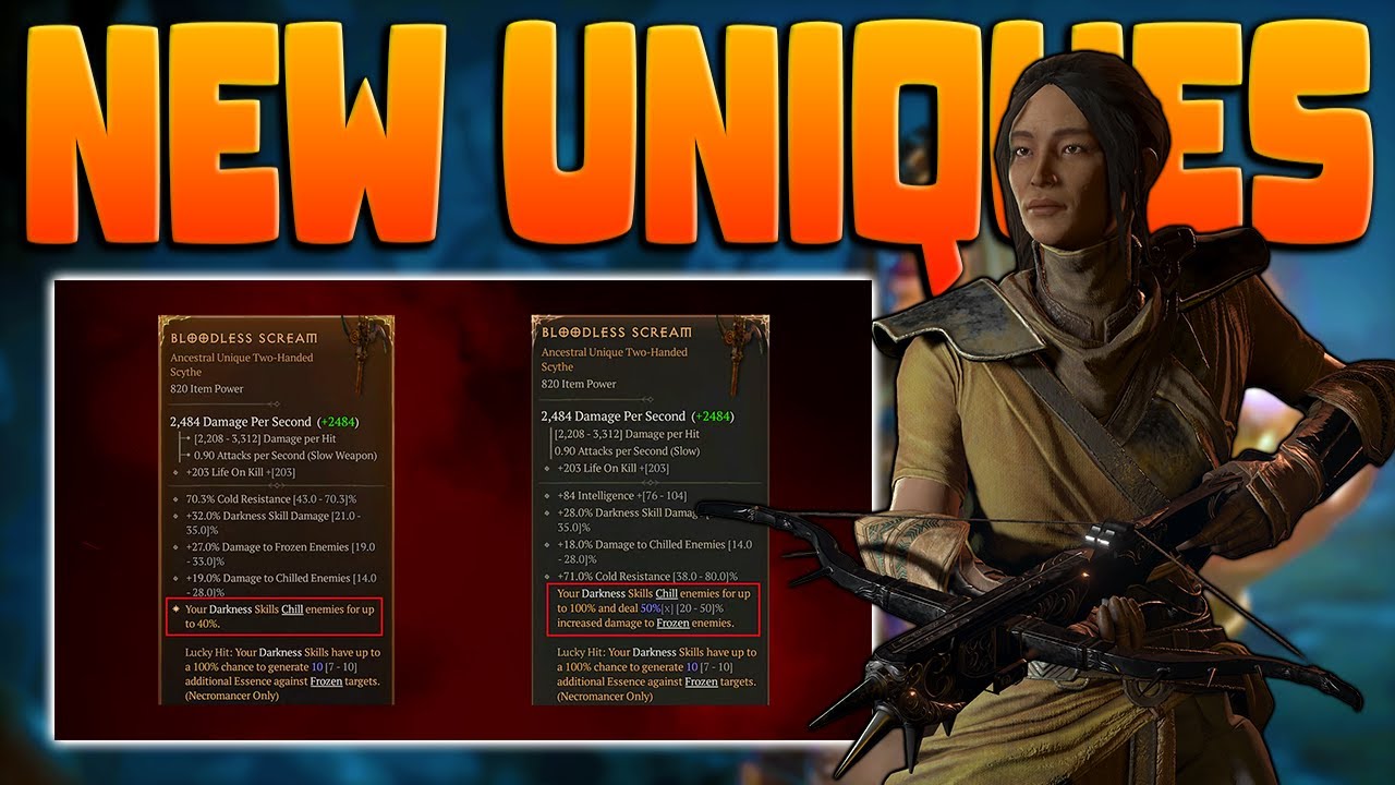 New Diablo 4 Unique Items Are CRAZY! 12 NEW Season 2 Uniques! - YouTube