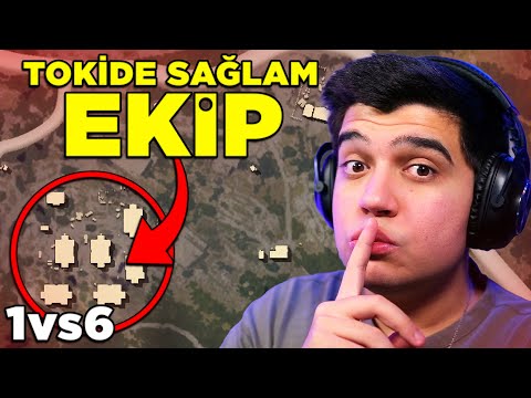 TOKİ'DE SAĞLAM 2 EKİBE 1VS6 ATTIM! PUBG MOBİLE