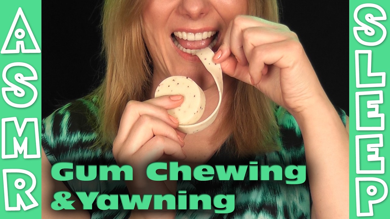 Wanna get sleepy? 👉🏼 Gum Chewing & Yawning 🥱 | ASMR - YouTube