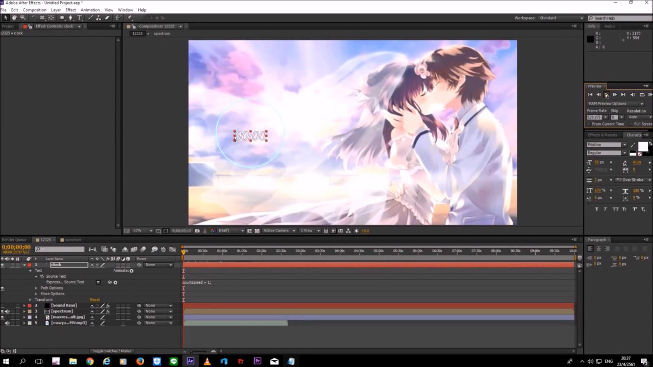 How to make nightcore:Adobe After Effect easy ^u^ *_* - YouTube