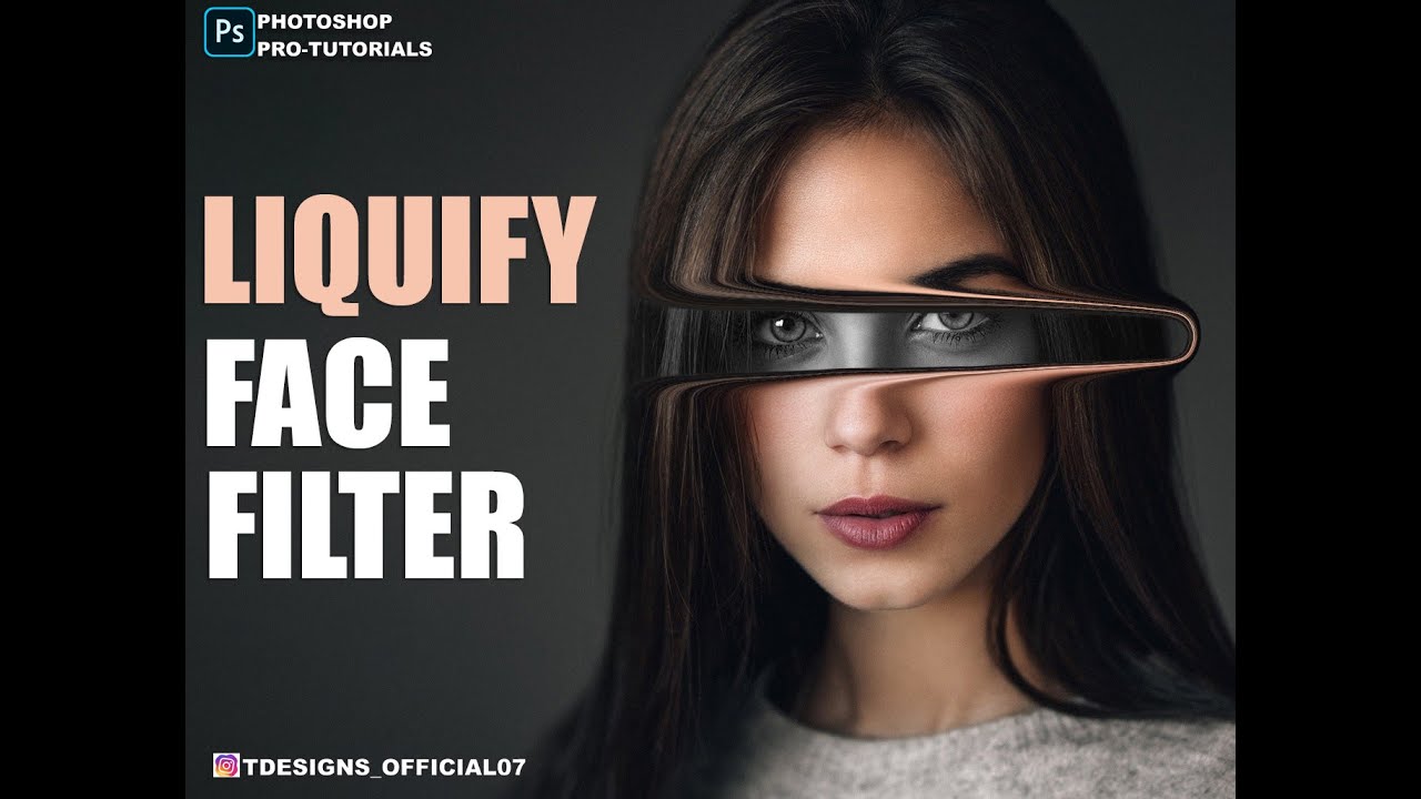 How to create a simple Liquify face filter (Photoshop). - YouTube