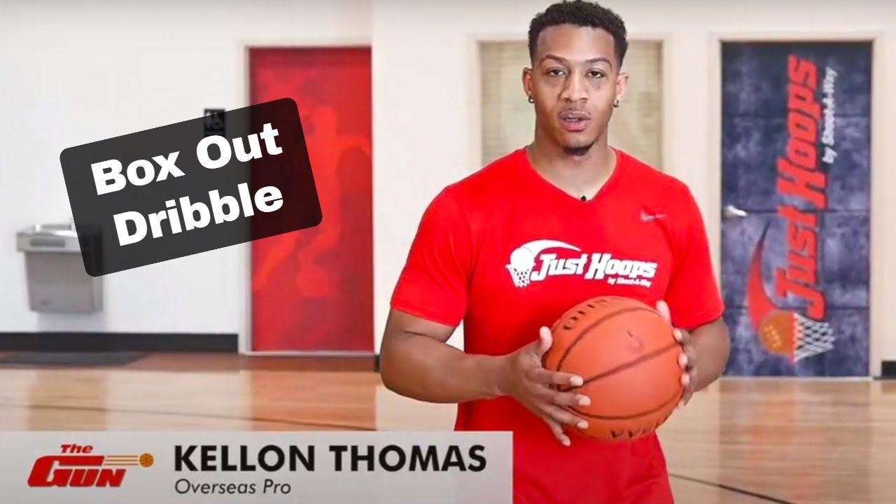 The Gun Basketball Shooting Machine Drill - Box Out Dribble - YouTube
