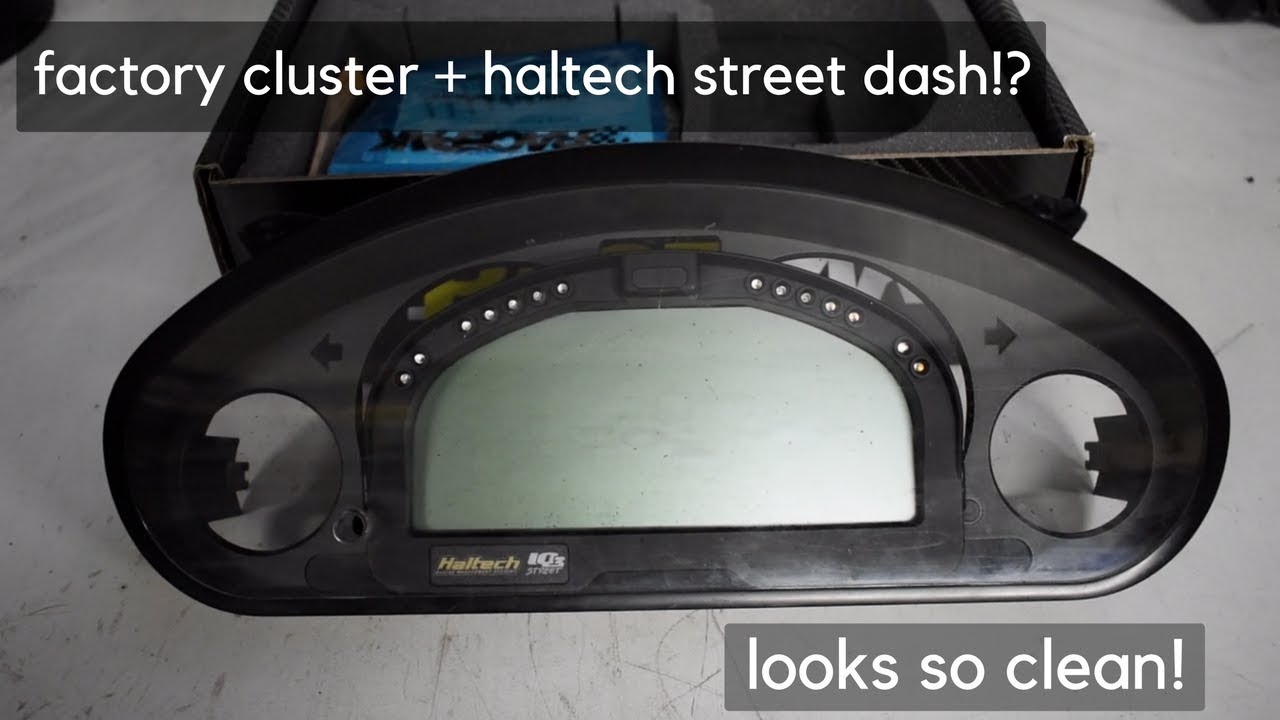 Haltech street dash in factory cluster - so clean! - YouTube