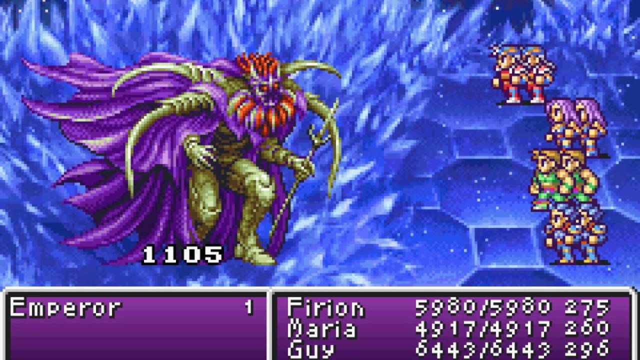 Final Fantasy II GBA - Emperor (No Blood Sword) + Ending - YouTube