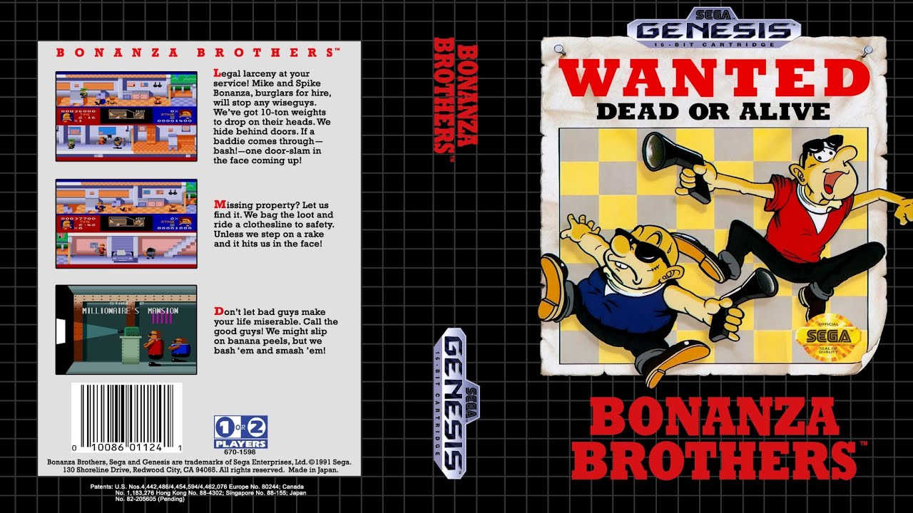 [SEGA Genesis/Mega Drive Music] Bonanza Bros. (Full Soundtrack) 🎶 - YouTube