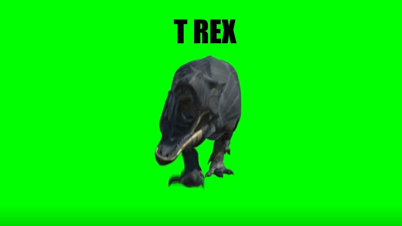 T Rex Green Screen Animation Pack - YouTube