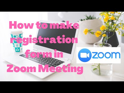 How to make registration form in zoom meeting - YouTube