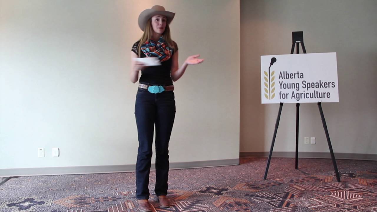 Emily Ritchie - Alberta Young Speakers for Agriculture 2016 - YouTube