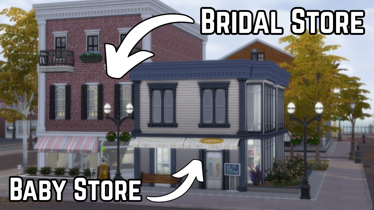 I Built A Bridal and Baby Shop With a Little Secret ... | Sims 4 Get To ...