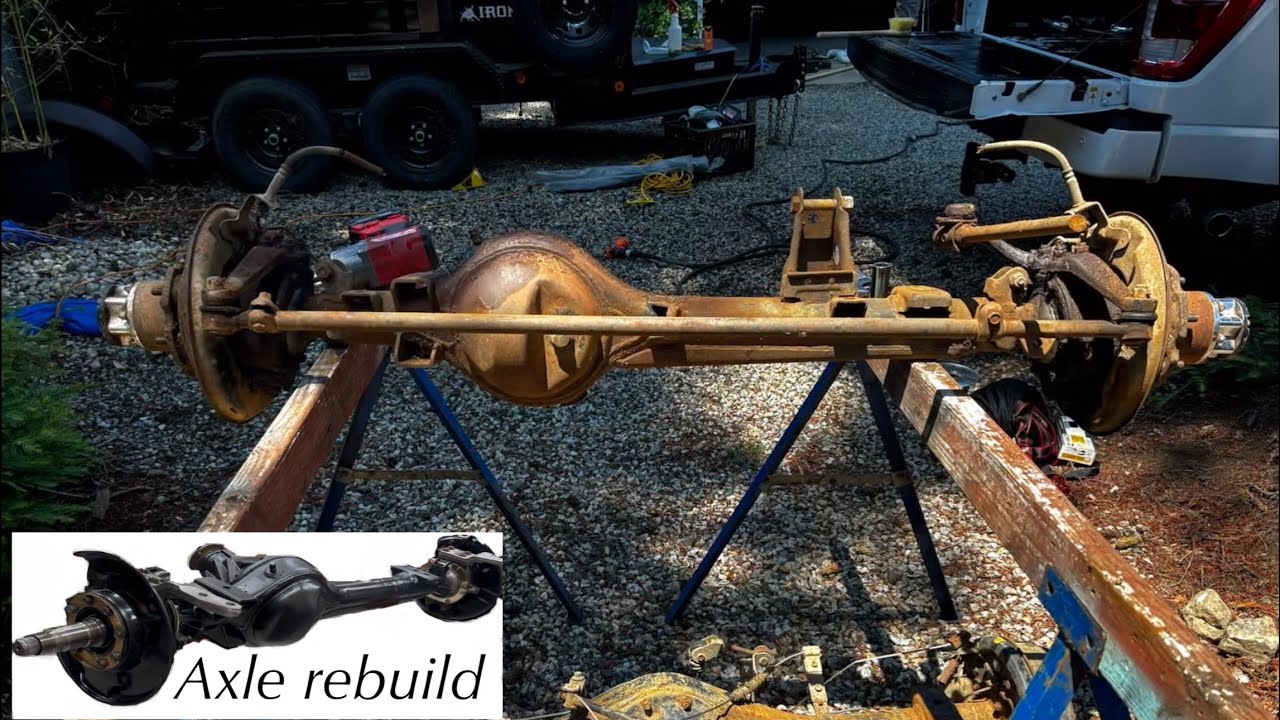 Toyota solid front axle rebuild - YouTube