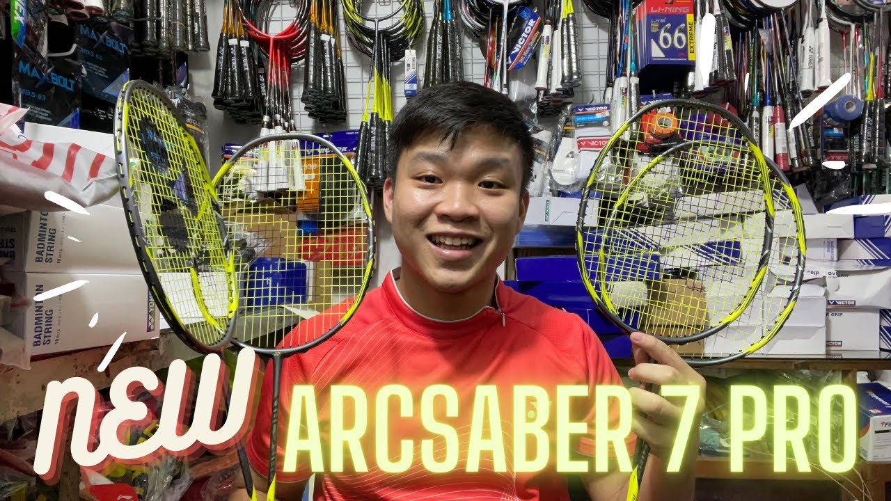 NEW YONEX ARCSABER 7 PRO (diukur SWING WEIGHT, BALANCE POINT, WEIGHT ...