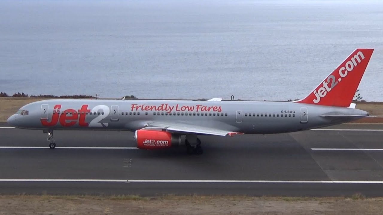 Jet2 B757-21B | Takeoff Madeira Airport | G-LSAG - YouTube
