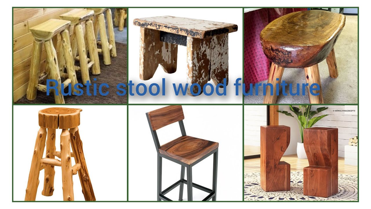 Unique wooden stool design ideas - YouTube