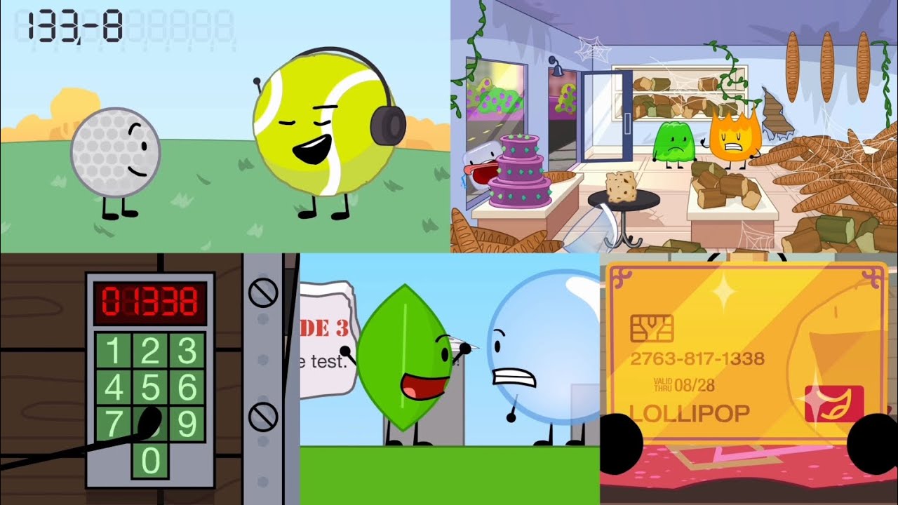 BFDI "1338" Compilation. - YouTube