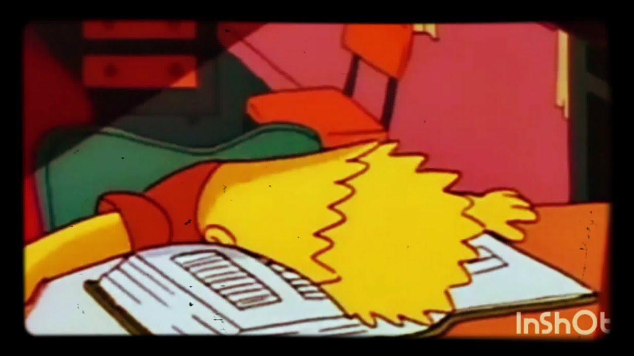 bart Simpson struggling with homework ...... - YouTube