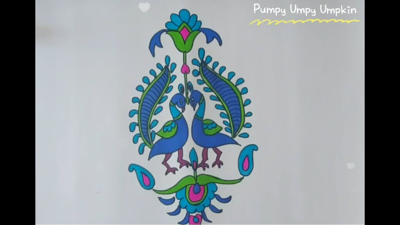 Traditional Art | Motif Art Drawing, Painting & Coloring | How to Draw ...