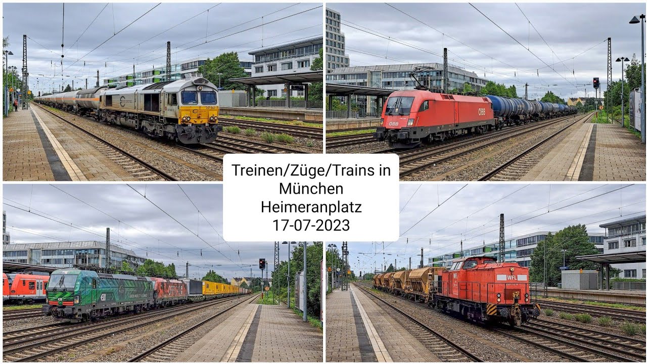 Treinen/Züge/Trains in München Heimeranplatz 17-07-2023 - YouTube
