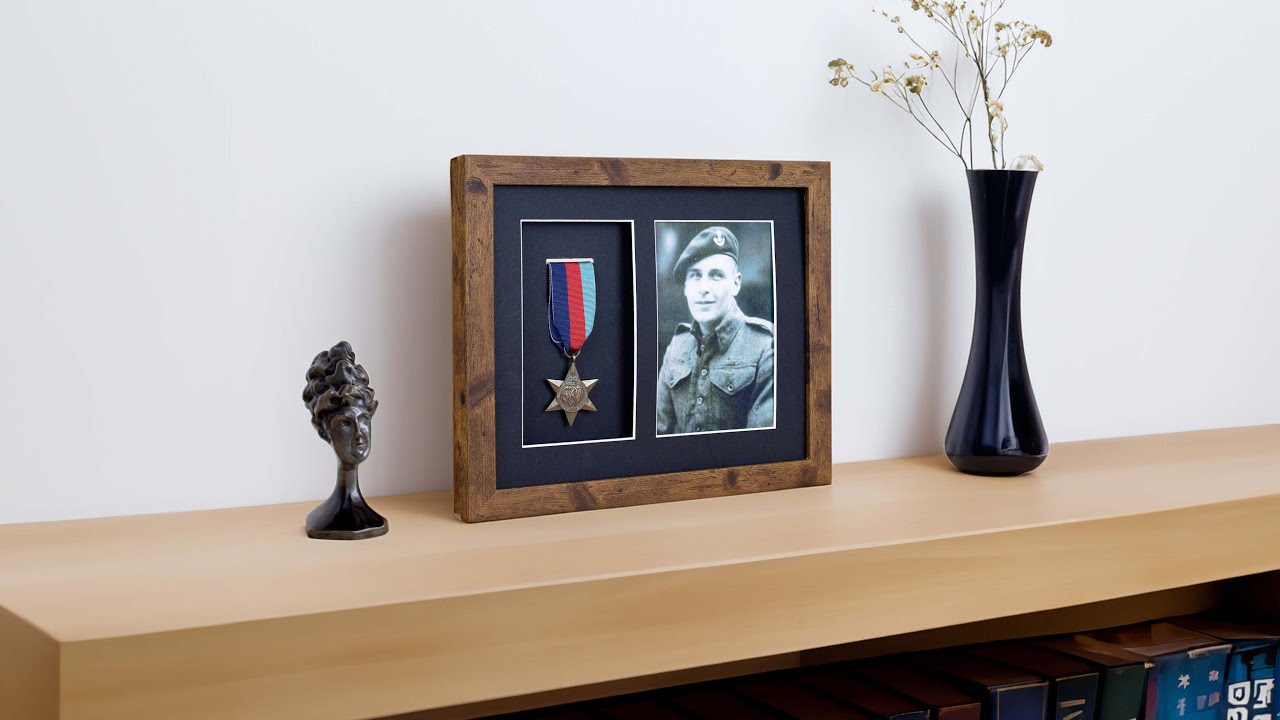 How to frame a photo and medal - YouTube