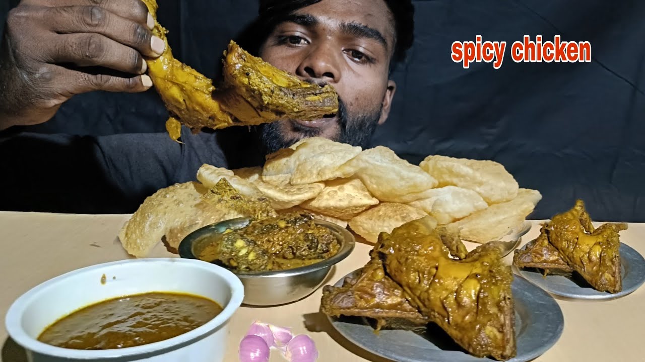 CHICKEN ||GARIBI SPICY 🥵 KHANA ||KACHORI MACHHALI KANDA - YouTube