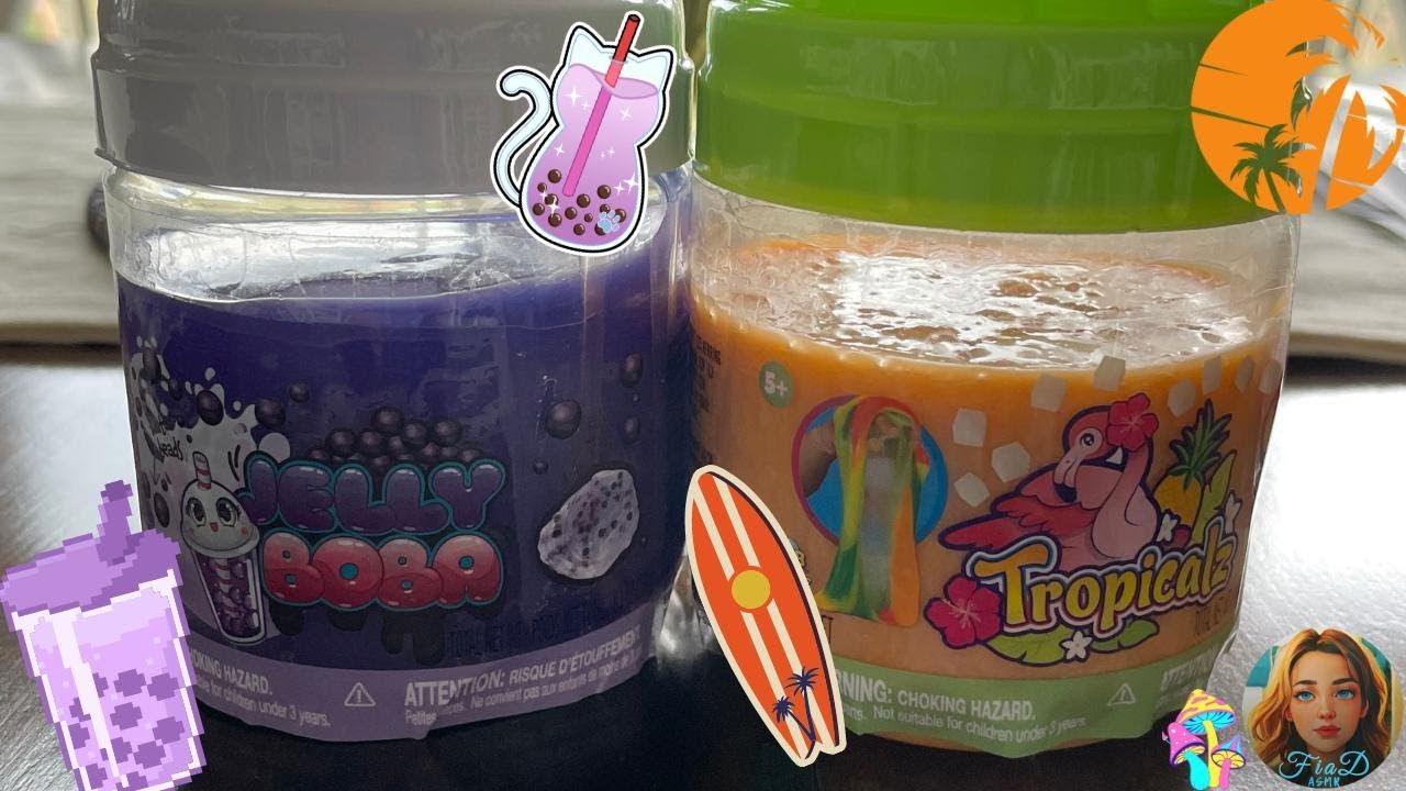 ORB Slime | Tropical and Boba Slime | ASMR - YouTube