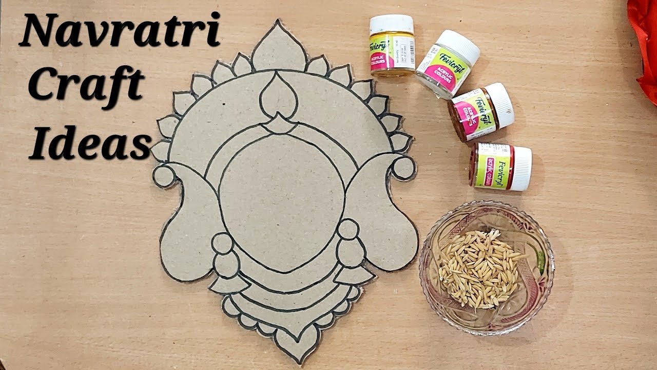 Navratri Craft Ideas/Navratri Decoration/Maa Durga wall Decoration/DIY ...