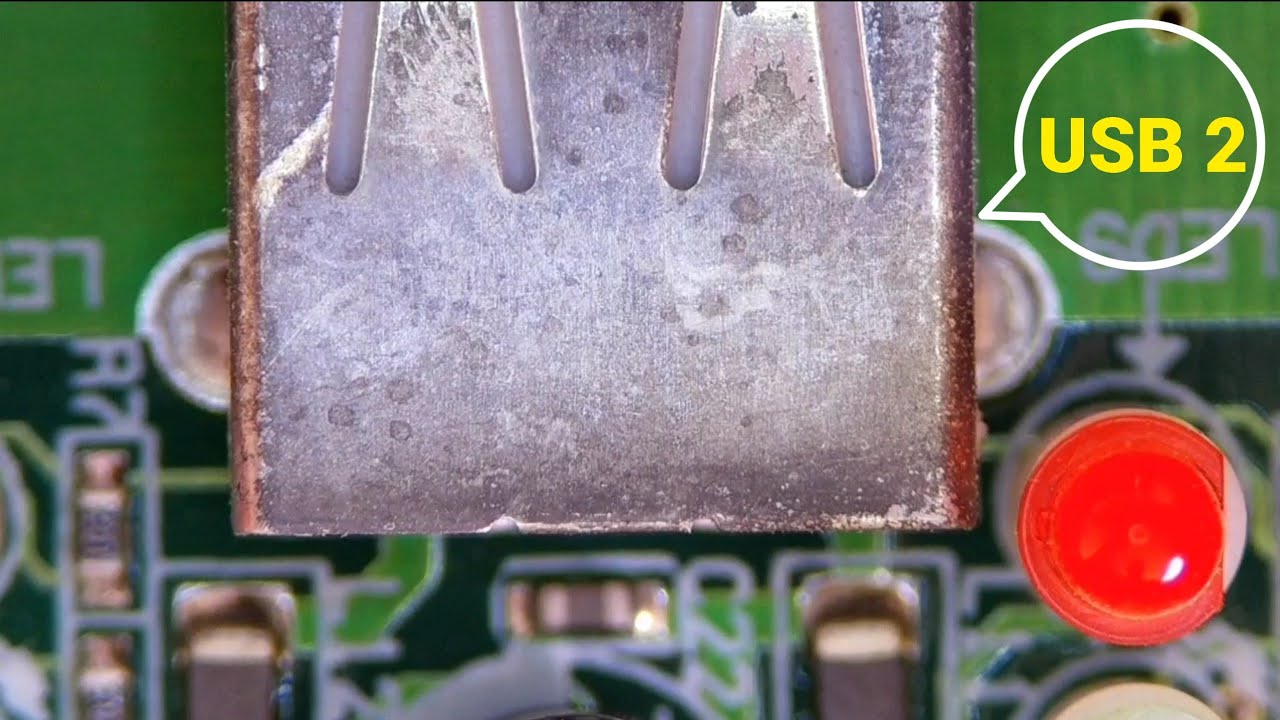 07 USB 2 Port - Remove & Resolder - YouTube